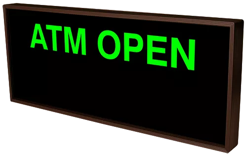 ATM OPEN | ITM OPEN LED Sign PHX1434GG-J976 (120-277 VAC) (38984 ...