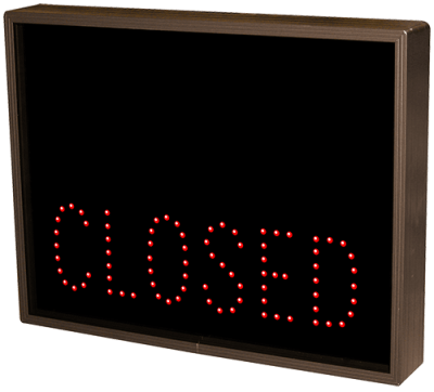 OPEN | CLOSED LED Sign TCL1418GR-100 (120-277 VAC) (5112) | TCL1418GR ...
