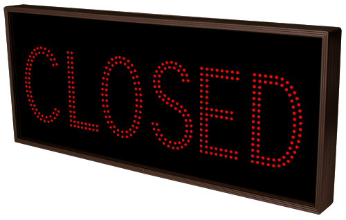 OPEN | CLOSED LED Sign TCL1434GR-100DS (120-277 VAC) (15311 ...